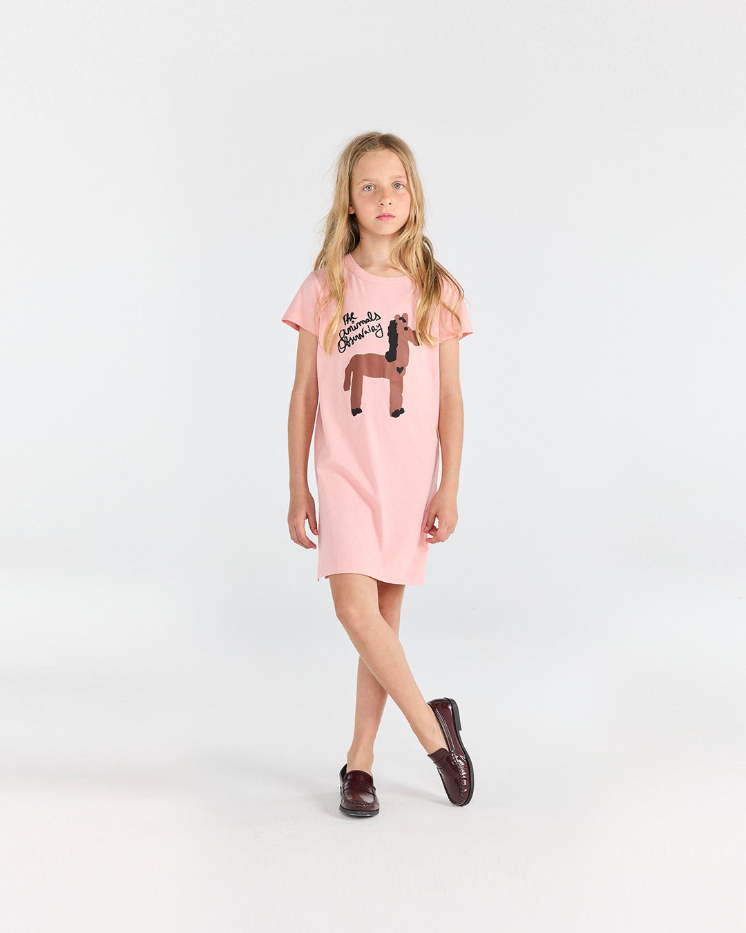 The Animals Observatory :: Gorilla Kid Dress Soft Pink – The Front Shop