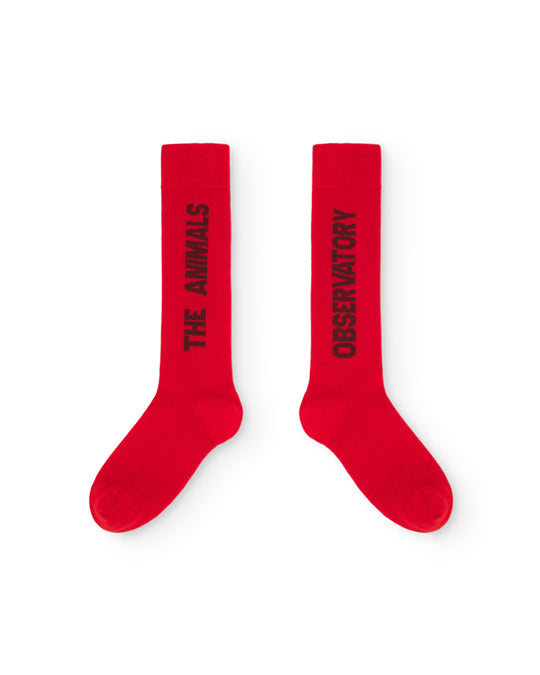 The Animals Observatory :: Worm Kid Socks Fig Red – The Front Shop